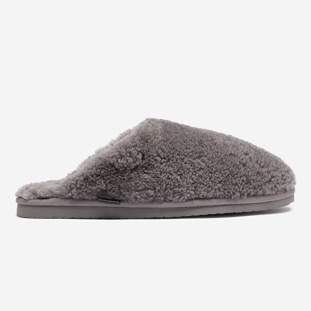 Stornoway Grey Slippers | men's Shearling Slippers | Oliver Sweeney