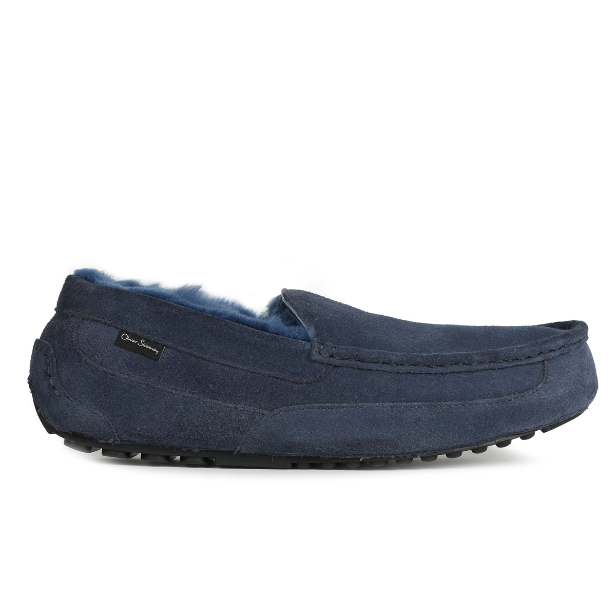 Teigngrace Navy Slipper | Oliver Sweeney