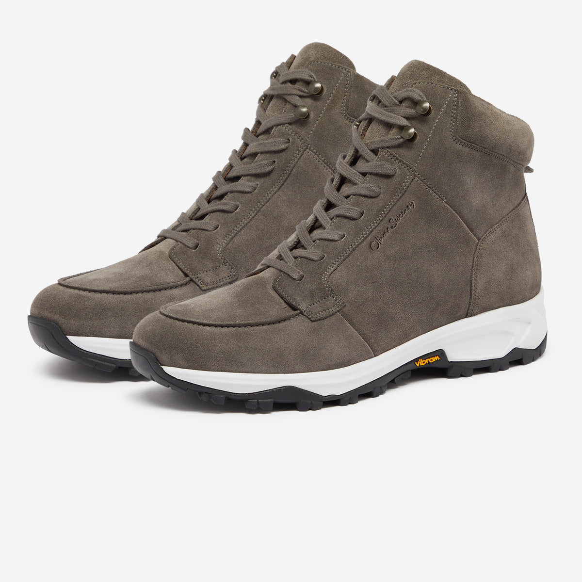 Balivanich Grey | Suede Derby Boots | Men's Boots | Oliver Sweeney