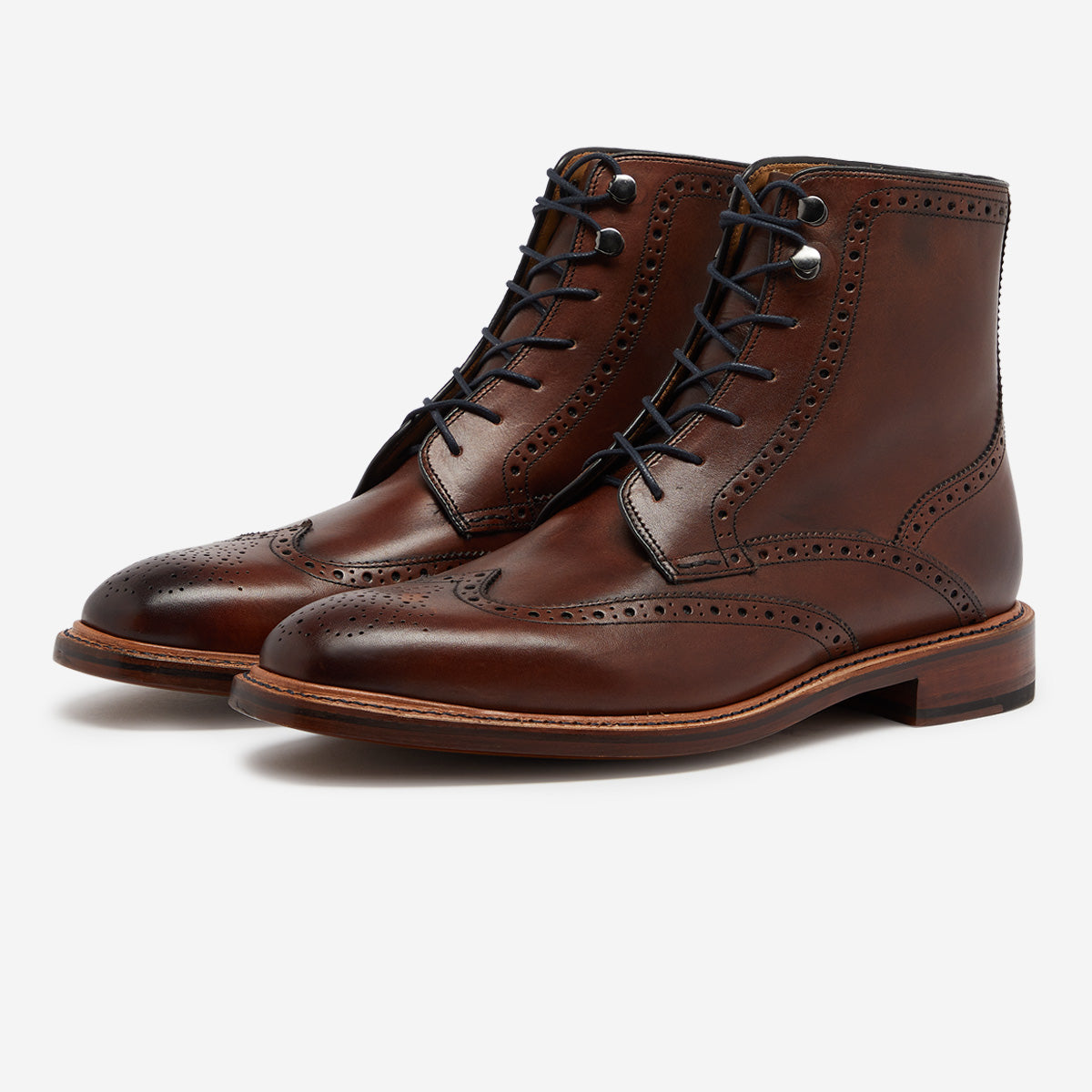 Carnforth Mahogany | Brogue Boot | Men's Boots | Oliver Sweeney