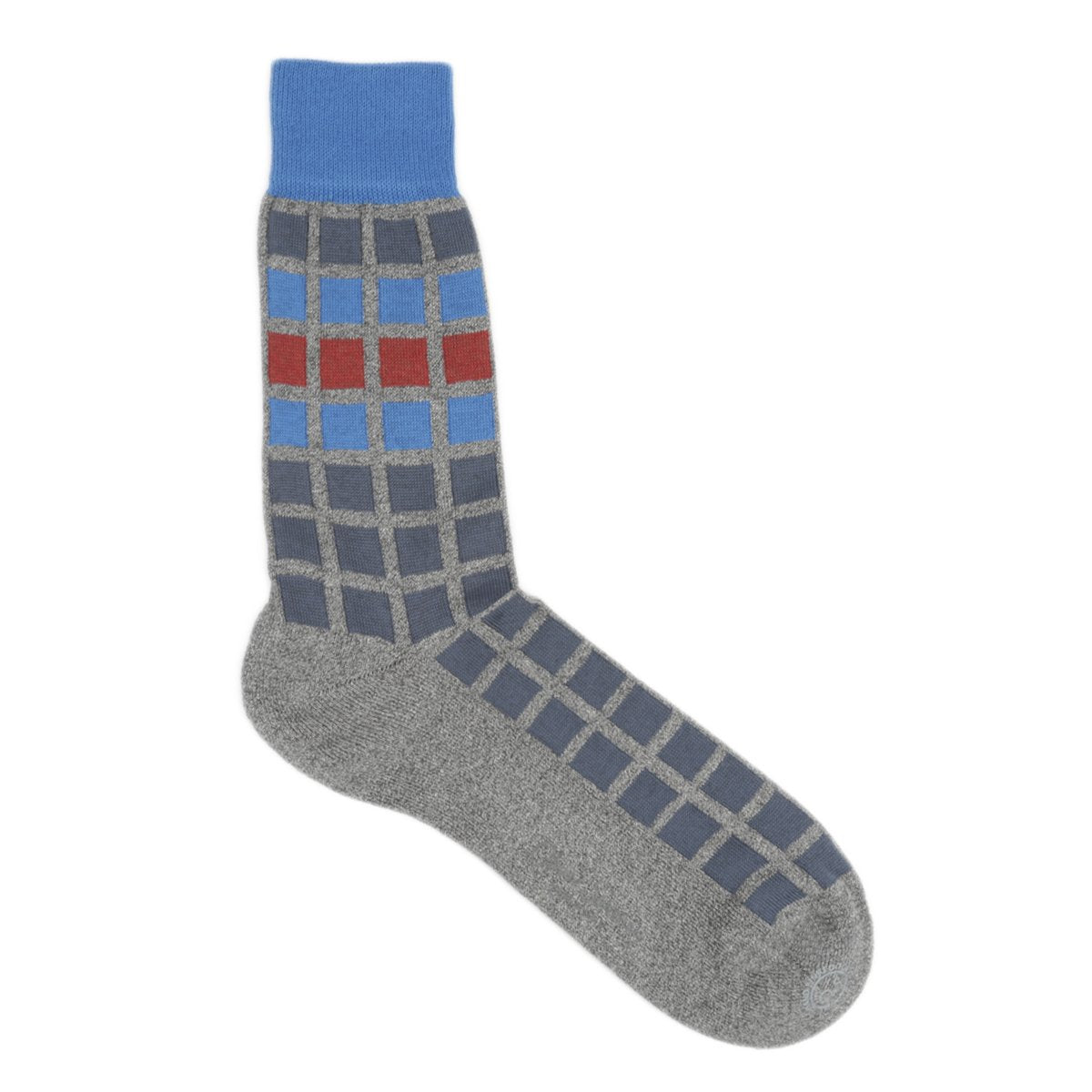 Coe Grey Cotton Sock | Oliver Sweeney