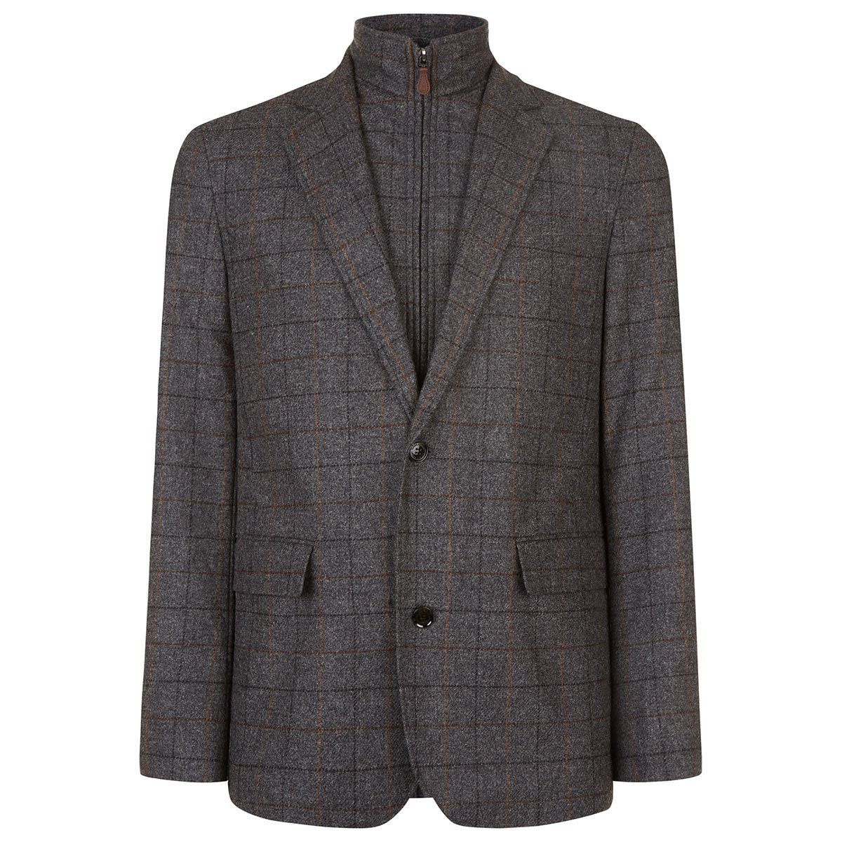 Men's Designer Holbrook Grey Check Jacket | Oliver Sweeney